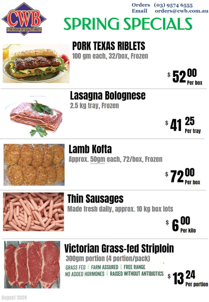 Specials - CWB Meats