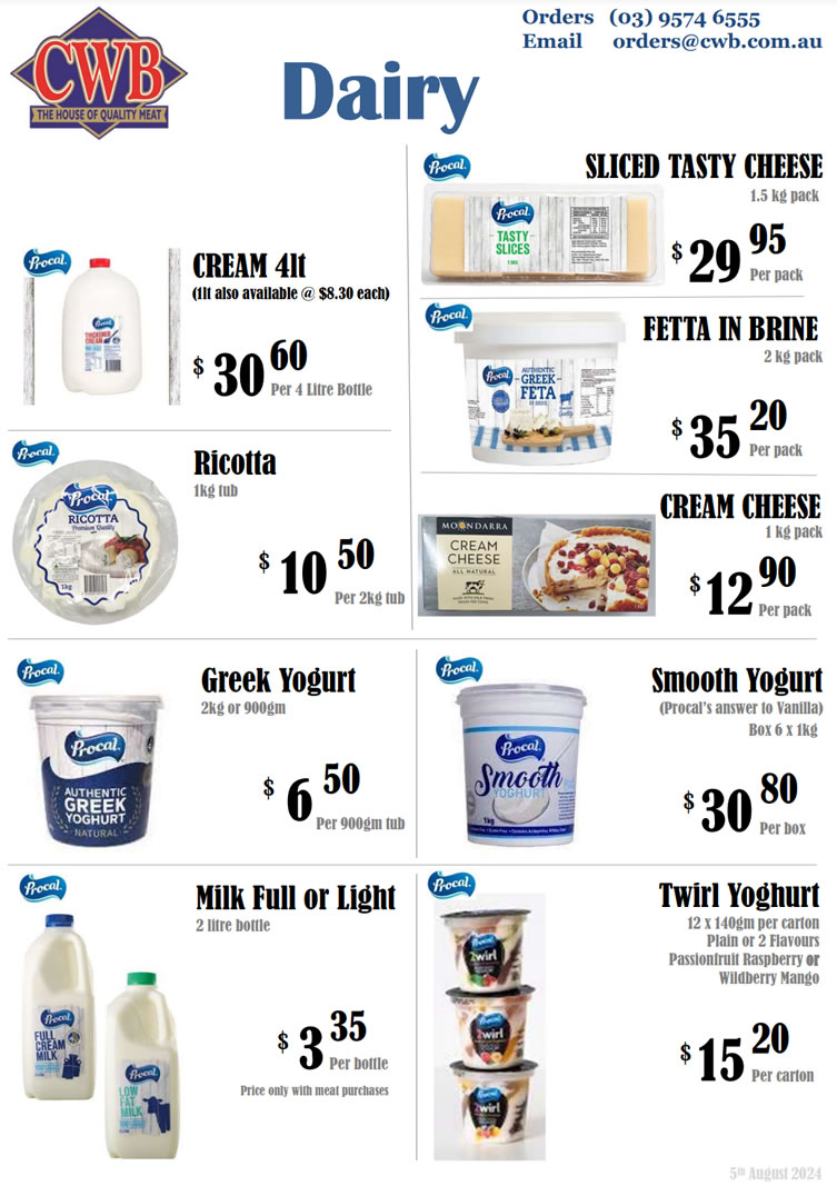 Specials - CWB Meats